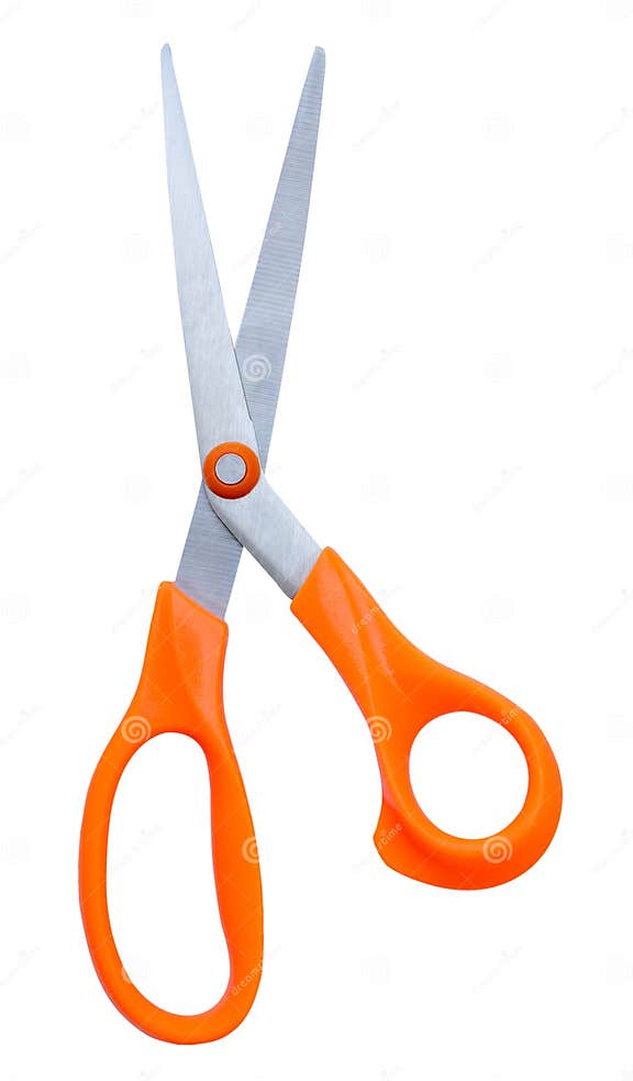 Medium Open Multipurpose Scissors with Orange Handle in Vertical ...