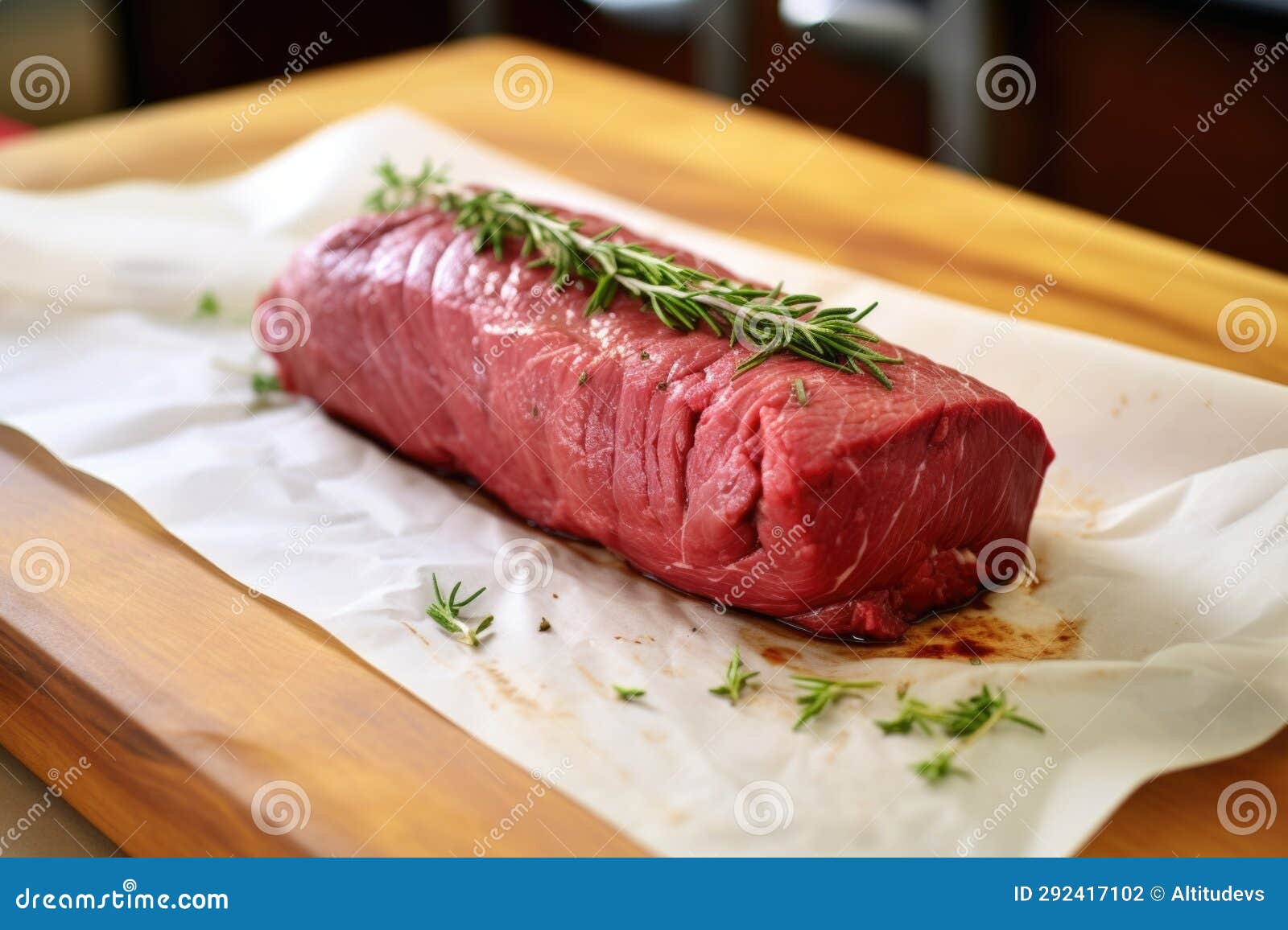 Medium-rare Beef Tenderloin on Butcher Paper Stock Photo - Image of ...