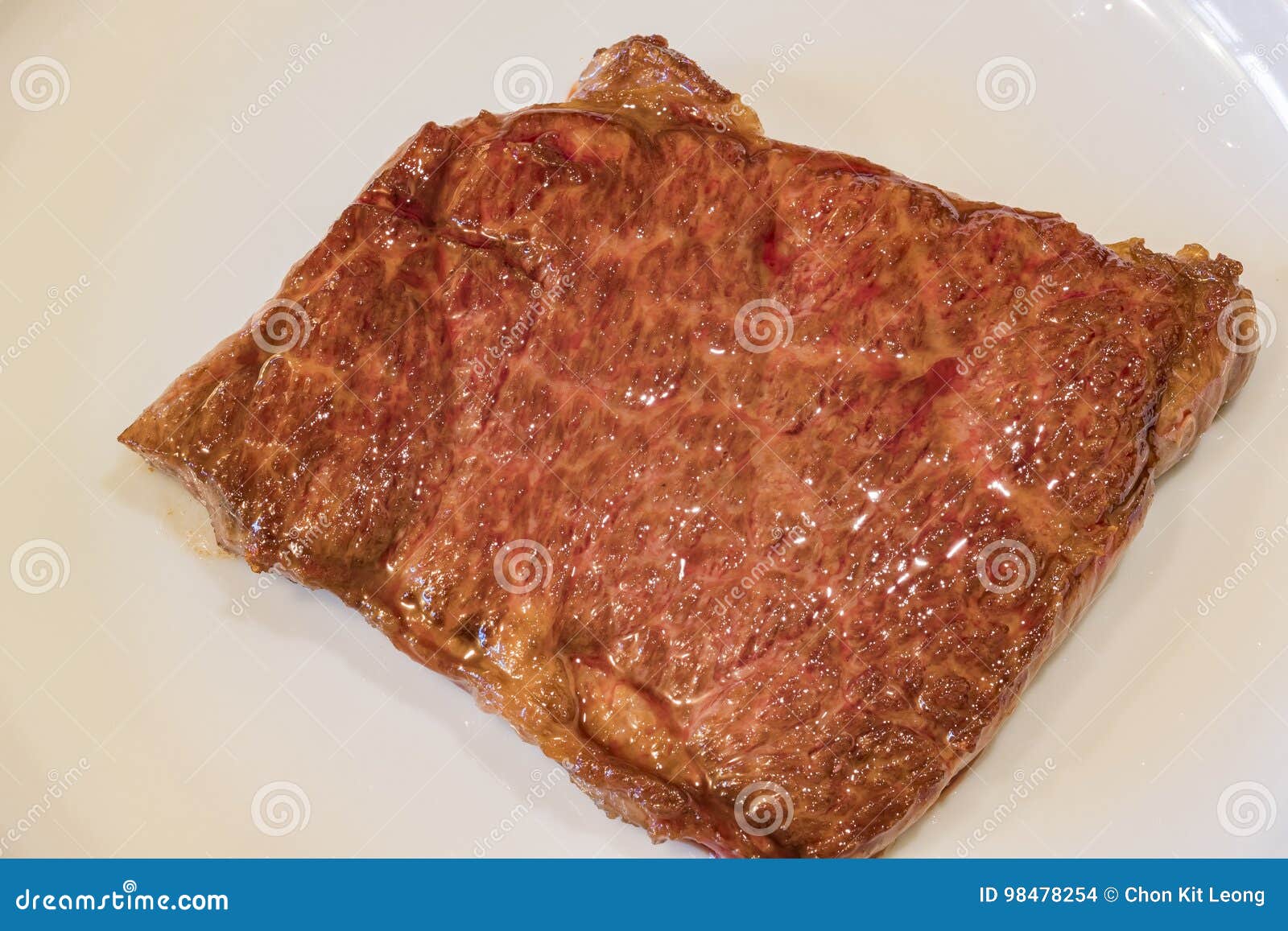 Medium Rare Cooked Wagyu Beef Stock Photo - Image of close, rare: 98478254