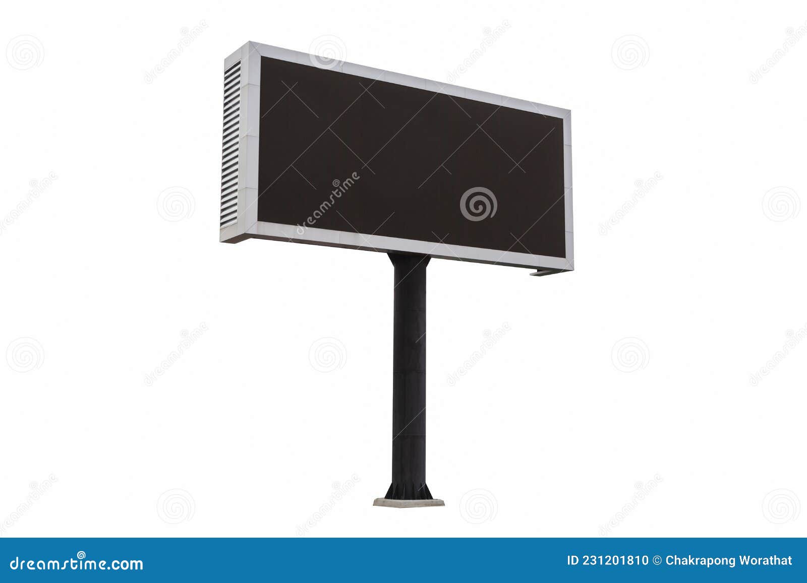 Medium Scoreboard Stadium Isolated on White Background. Use Clipping ...