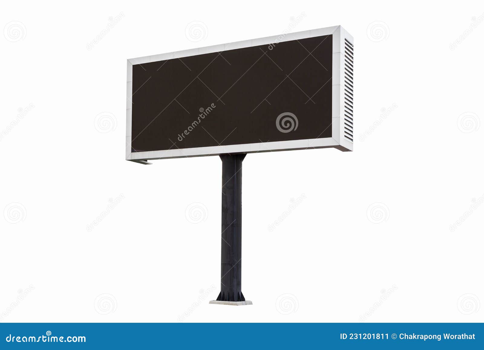 Medium Scoreboard Stadium Isolated on White Background. Use Clipping ...