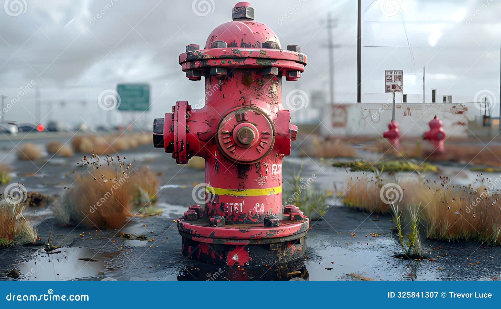 Medium Shot of Bright Red Fire Hydrant on White Backdrop Stock ...