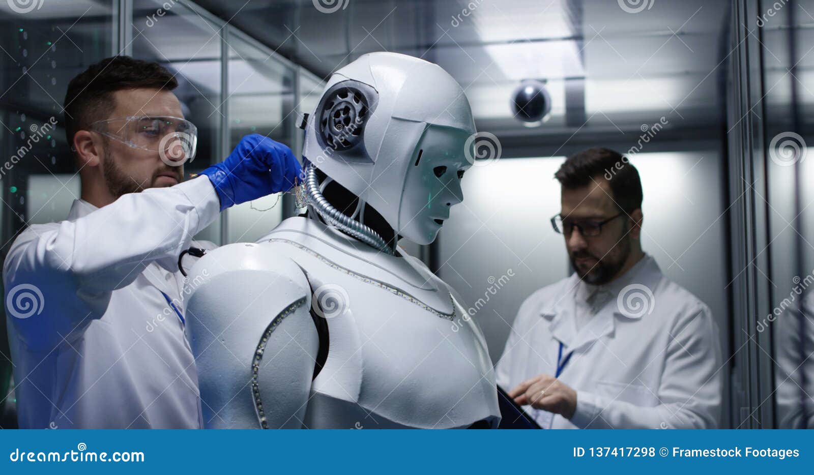Engineers Testing on Robot Controls Stock Photo - Image of prototype ...