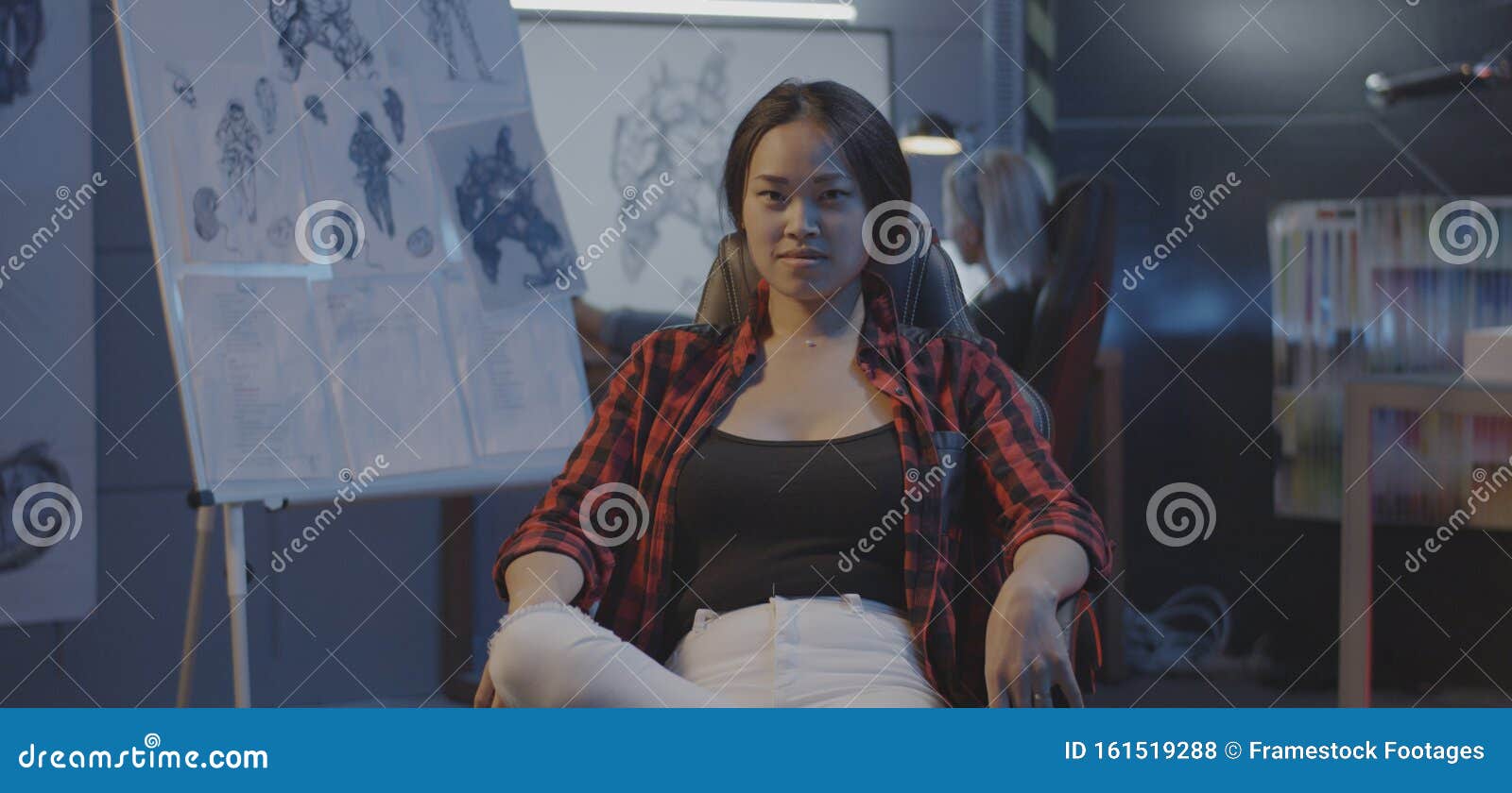 Female Video Game Developer Portrait Stock Photo - Image of designer ...