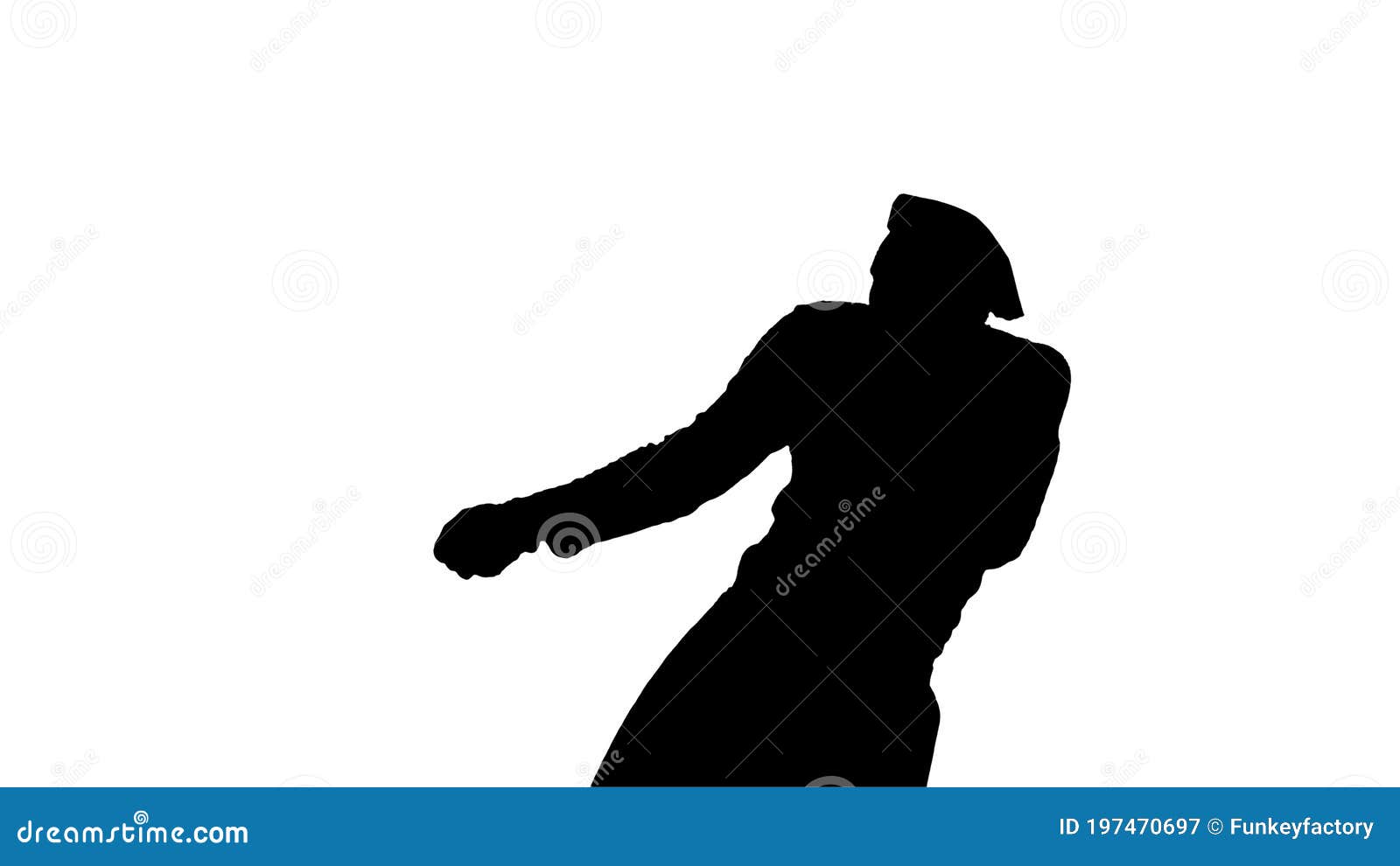 Silhouette Mime Pulling an Imaginary Rope. Stock Image - Image of ...