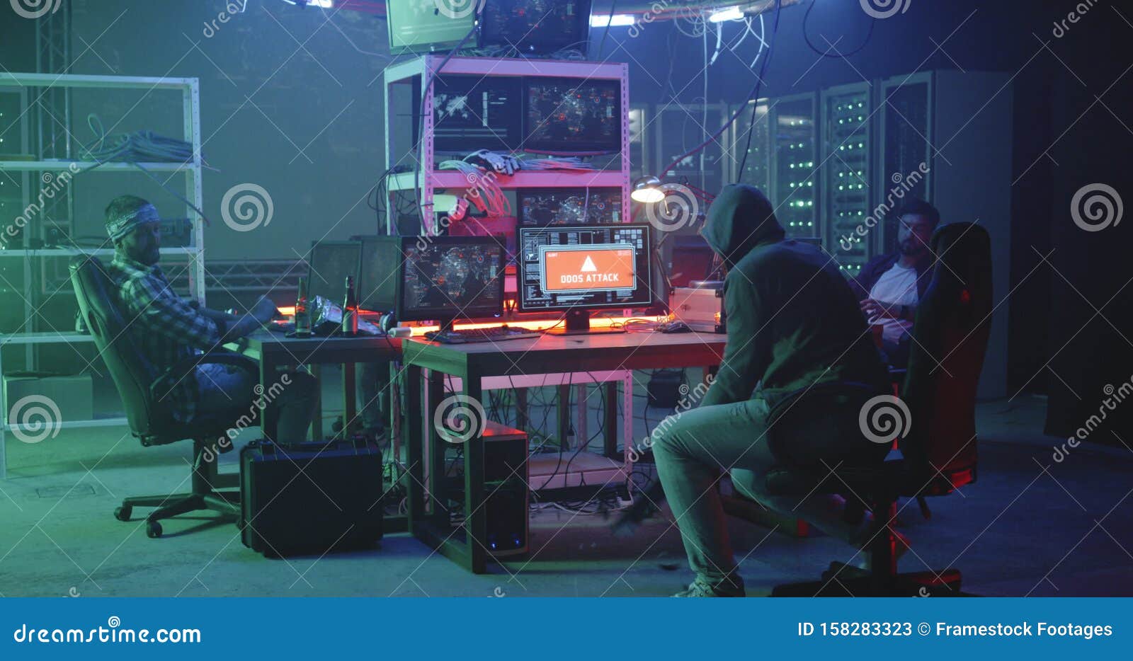 Hacker Destroying Keyboard in His Anger Stock Video - Video of illegal ...