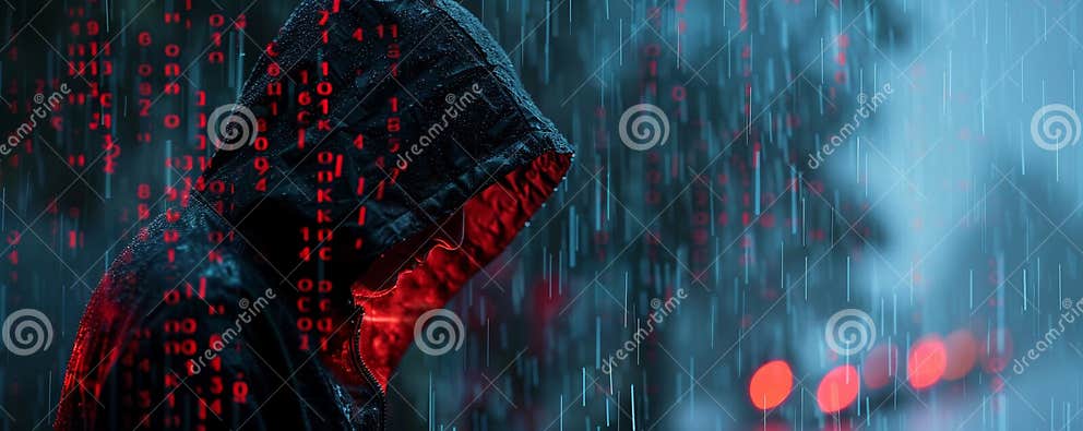 Medium Shot of a Hacker Using Cryptanalysis To Unveil Hidden Messages ...