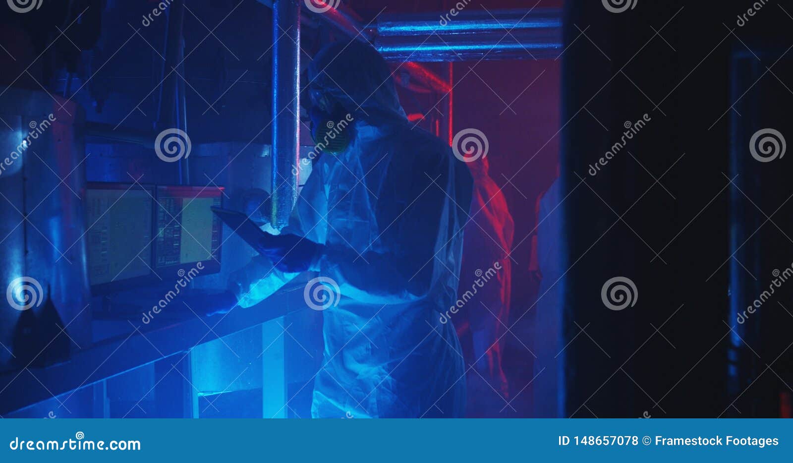 Scientists and Robot Conducting Maintenance Work Stock Photo - Image of ...