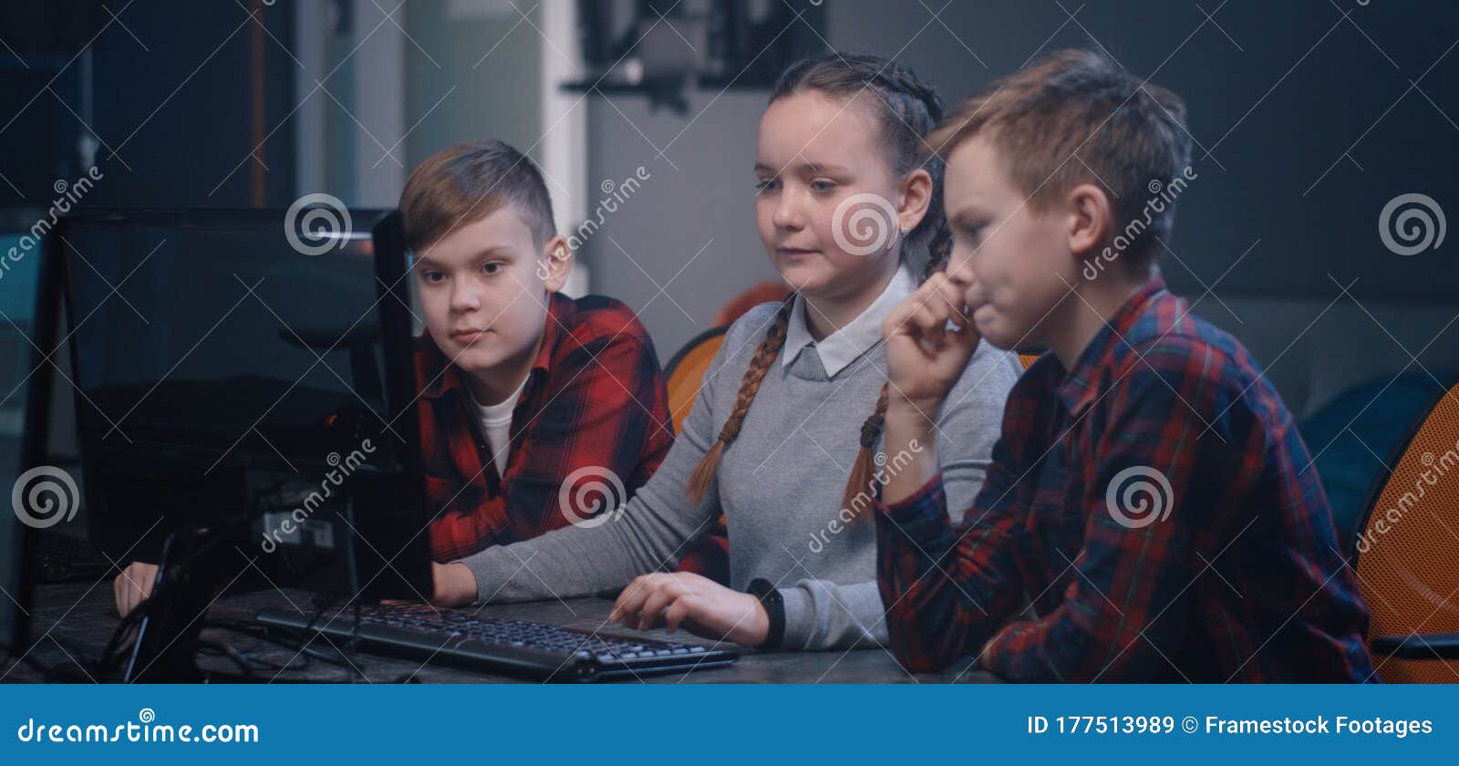 Programmer Students Brainstorming in Class Stock Image - Image of ...