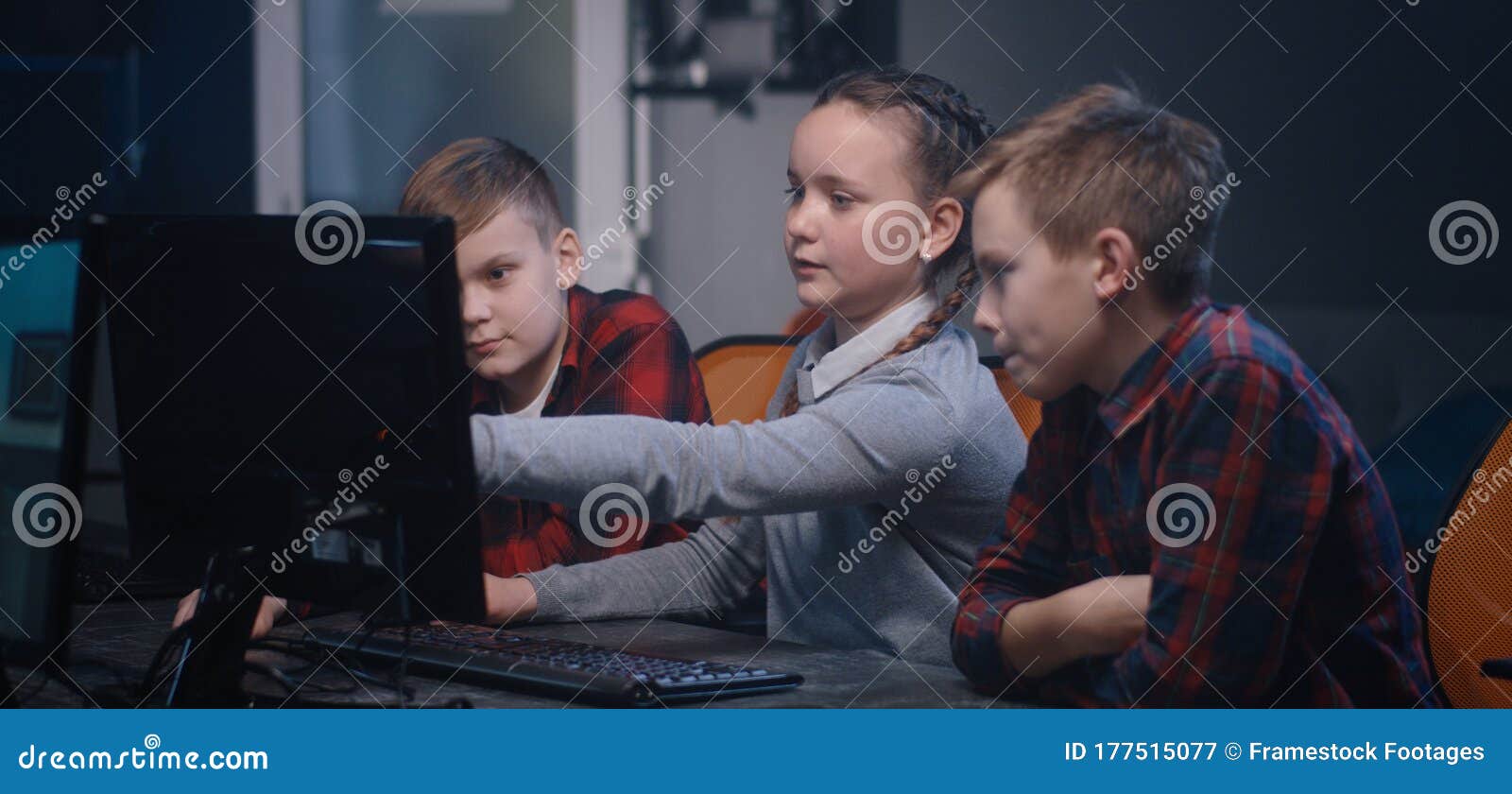 Programmer Students Brainstorming in Class Stock Image - Image of ...