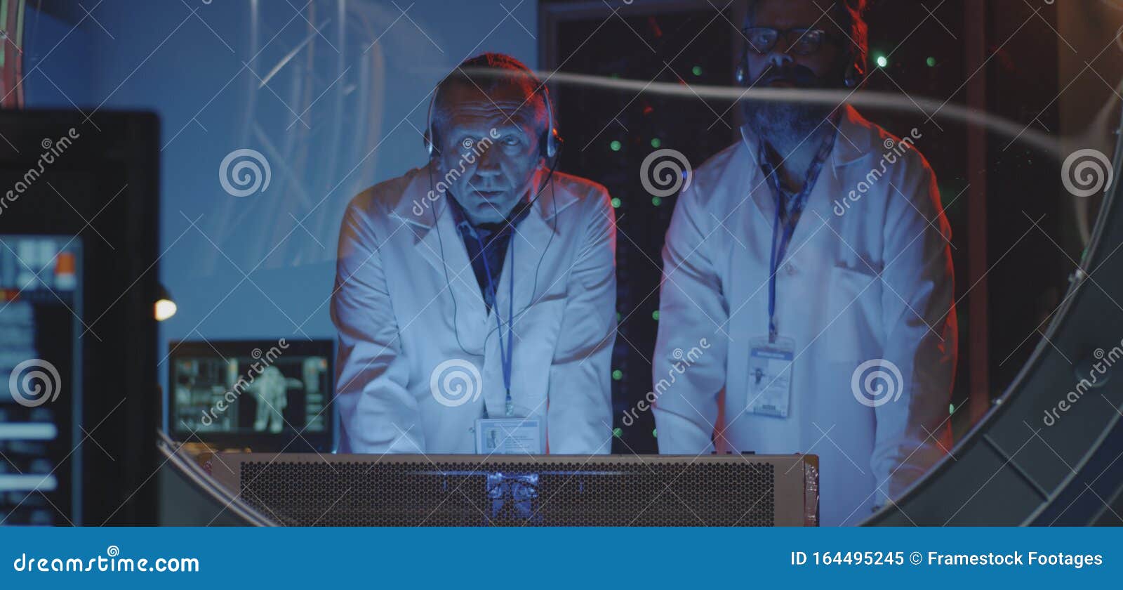 Scientists Conducting a Test in a Lab Stock Image - Image of talking ...