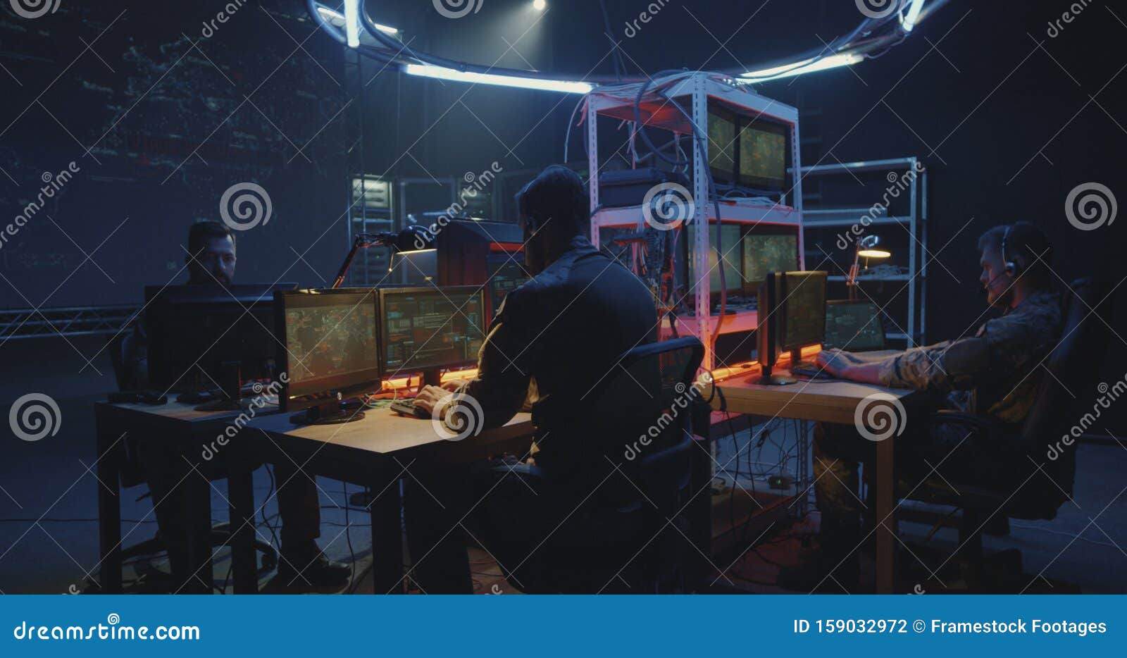 Soldiers Working on Computers Stock Photo - Image of computer, sitting ...