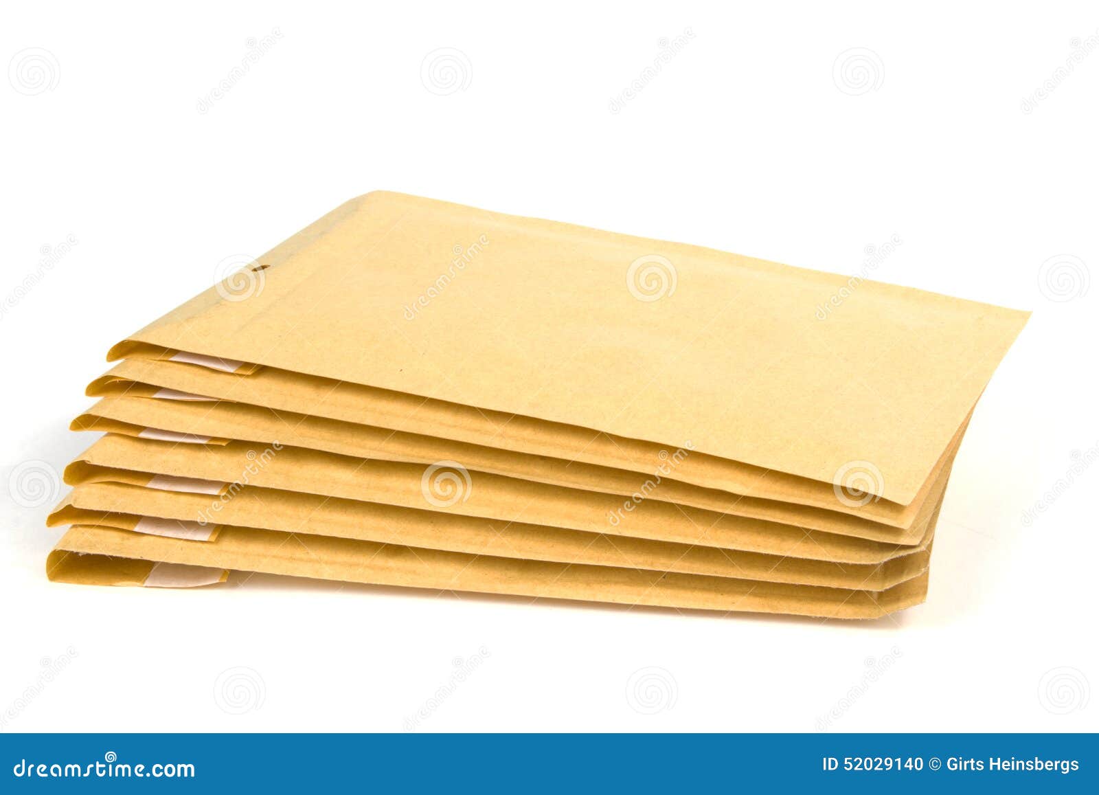 Medium Size Bubble Lined Shipping or Packing Envelopes Stock Photo ...