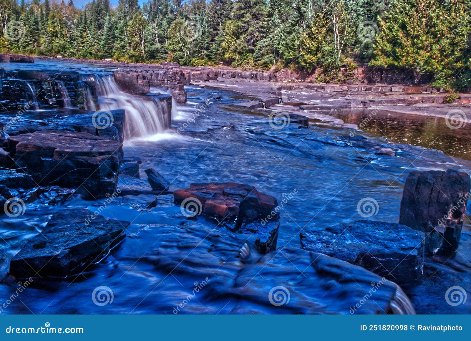 Medium Sized Falls with Water Flowing Like Milk - Trowbridge Falls ...