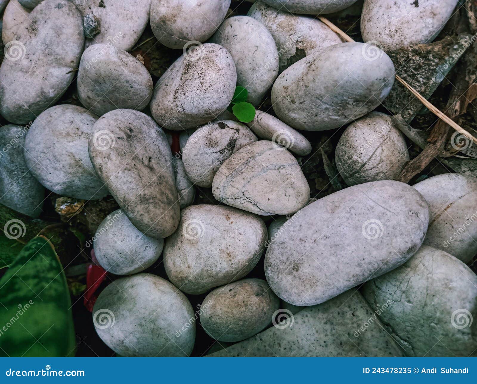 Medium Sized Pile of Fine Stones. Smooth Stone Background Stock Image ...