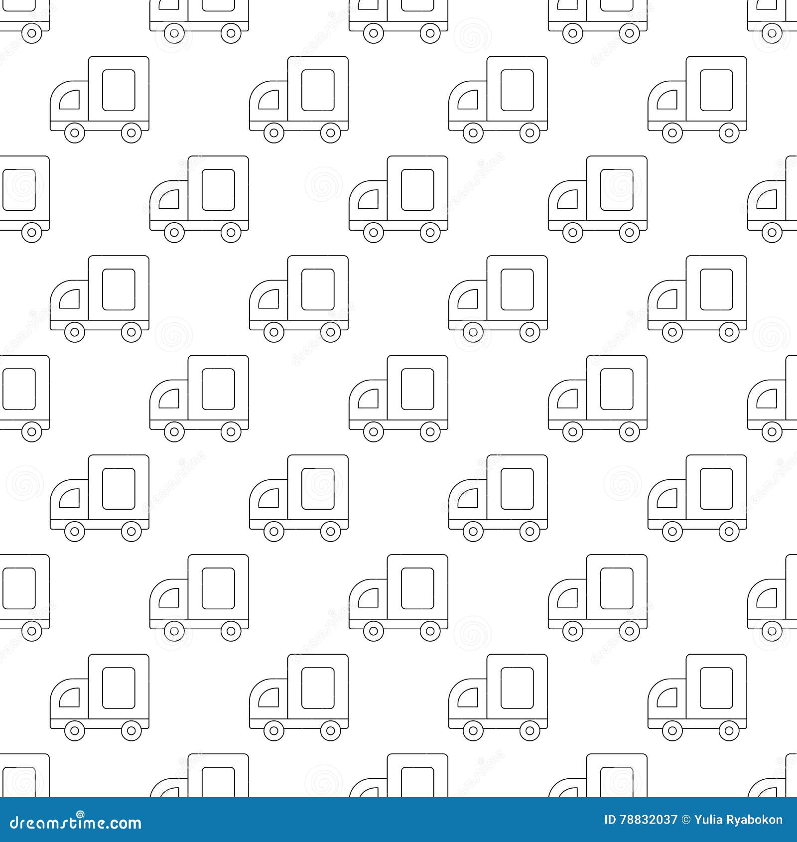 Medium Truck Pattern Seamless Stock Vector - Illustration of navigation ...