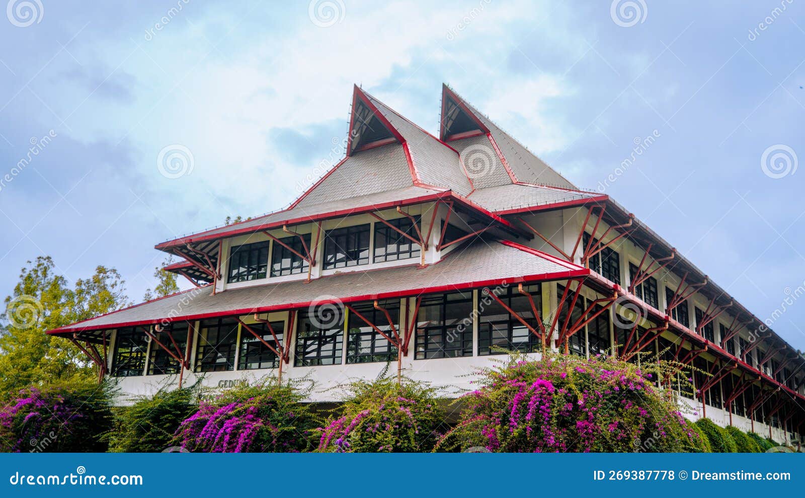Iconic ITB University Labtek V Benny Subianto Building Stock Photo ...
