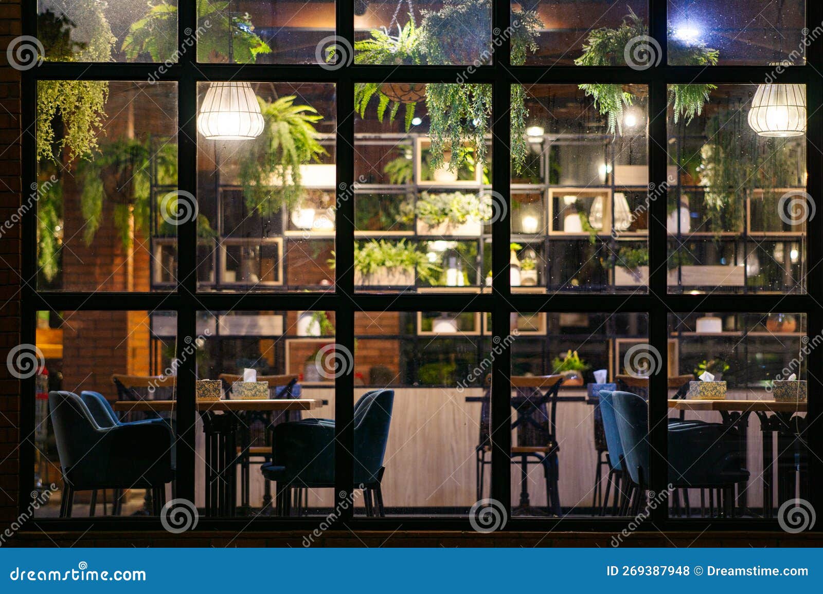 Modern Minimalist Restaurant Interior Stock Photo - Image of restaurant ...