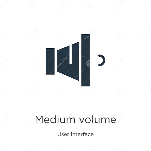 Medium Volume Icon Vector. Trendy Flat Medium Volume Icon from User ...