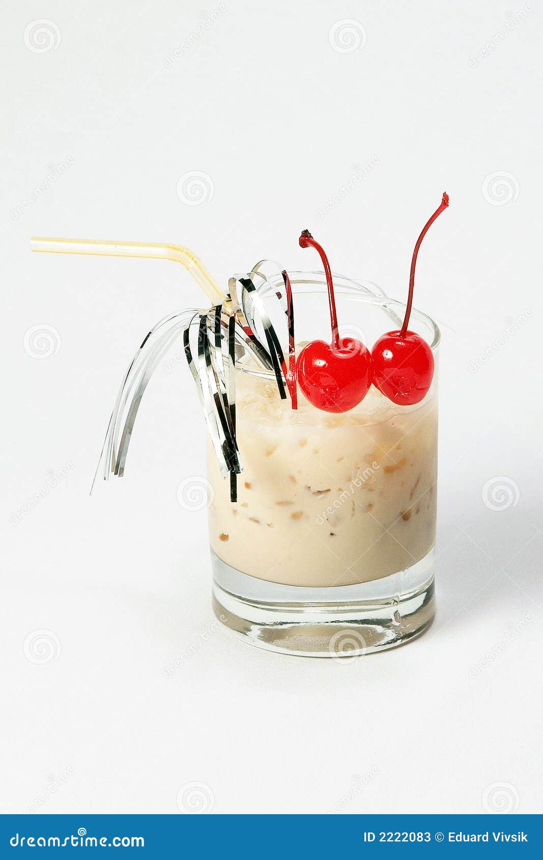 Medium white puff cocktail stock image. Image of lemon - 2222083