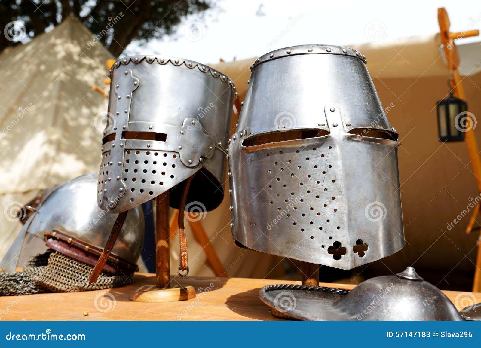 The Medival Knights Helmets in Mdina Stock Image - Image of tour ...