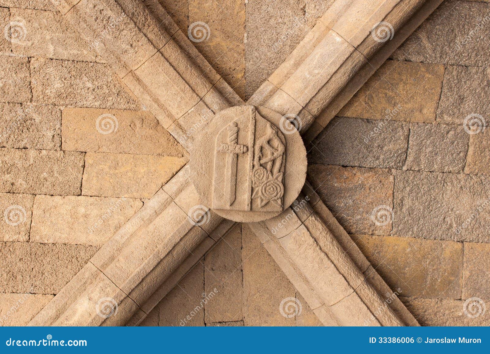 Medieval knights sign stock photo. Image of rhodes, architecture - 33386006