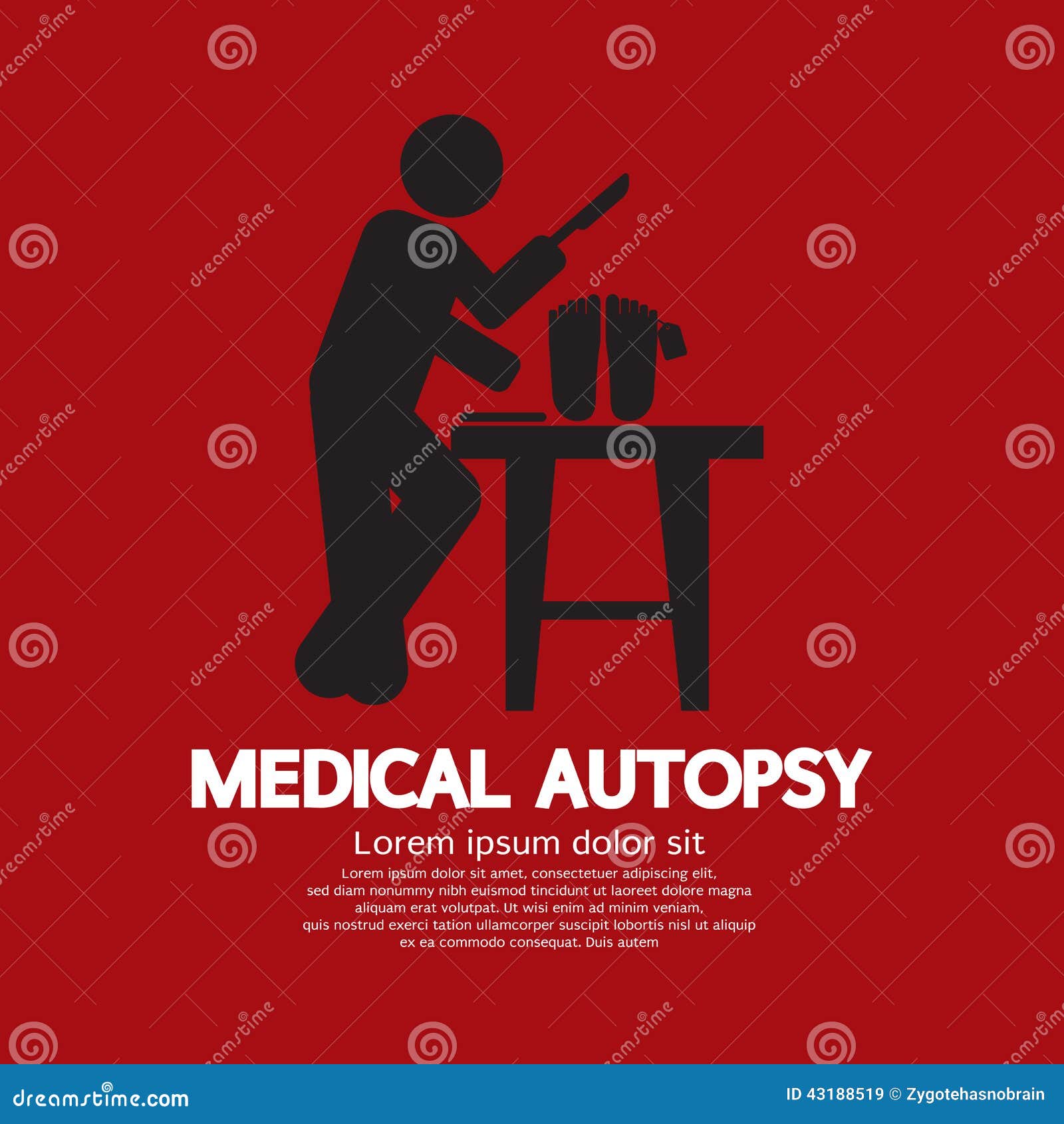 Medizinische Autopsie-Grafik Vektor Abbildung - Illustration von leute ...