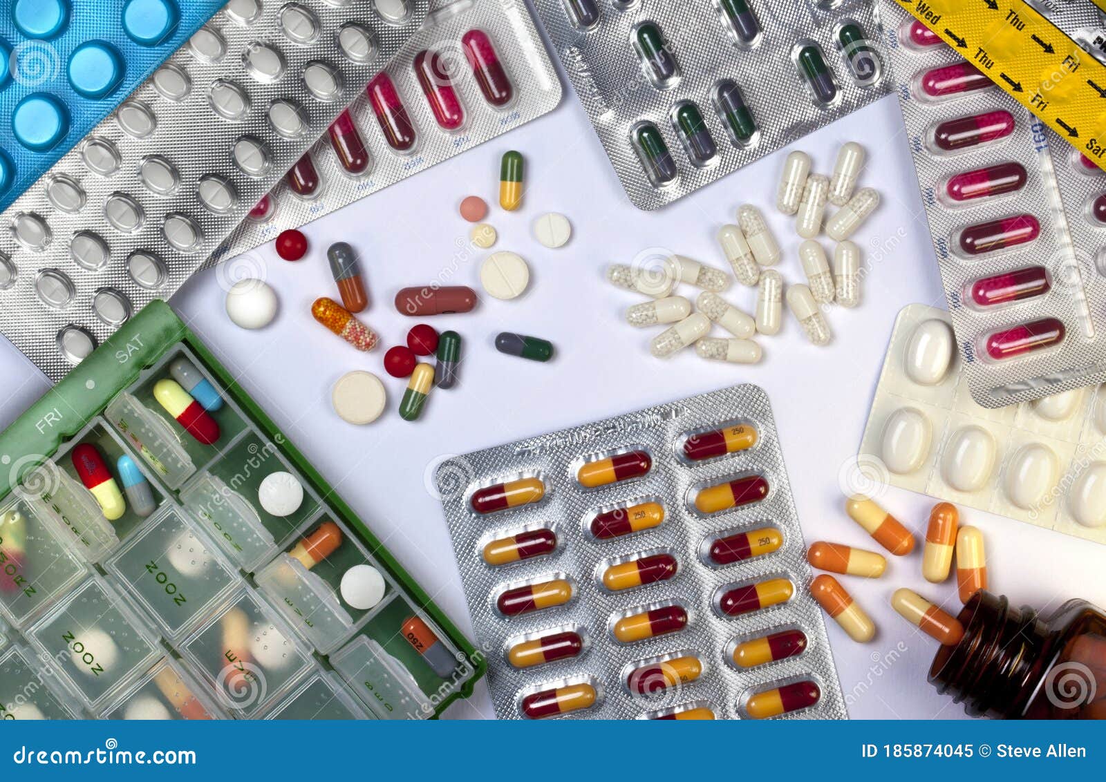 Medizinische Pillen Drogen stockbild. Bild von verordnung - 185874045