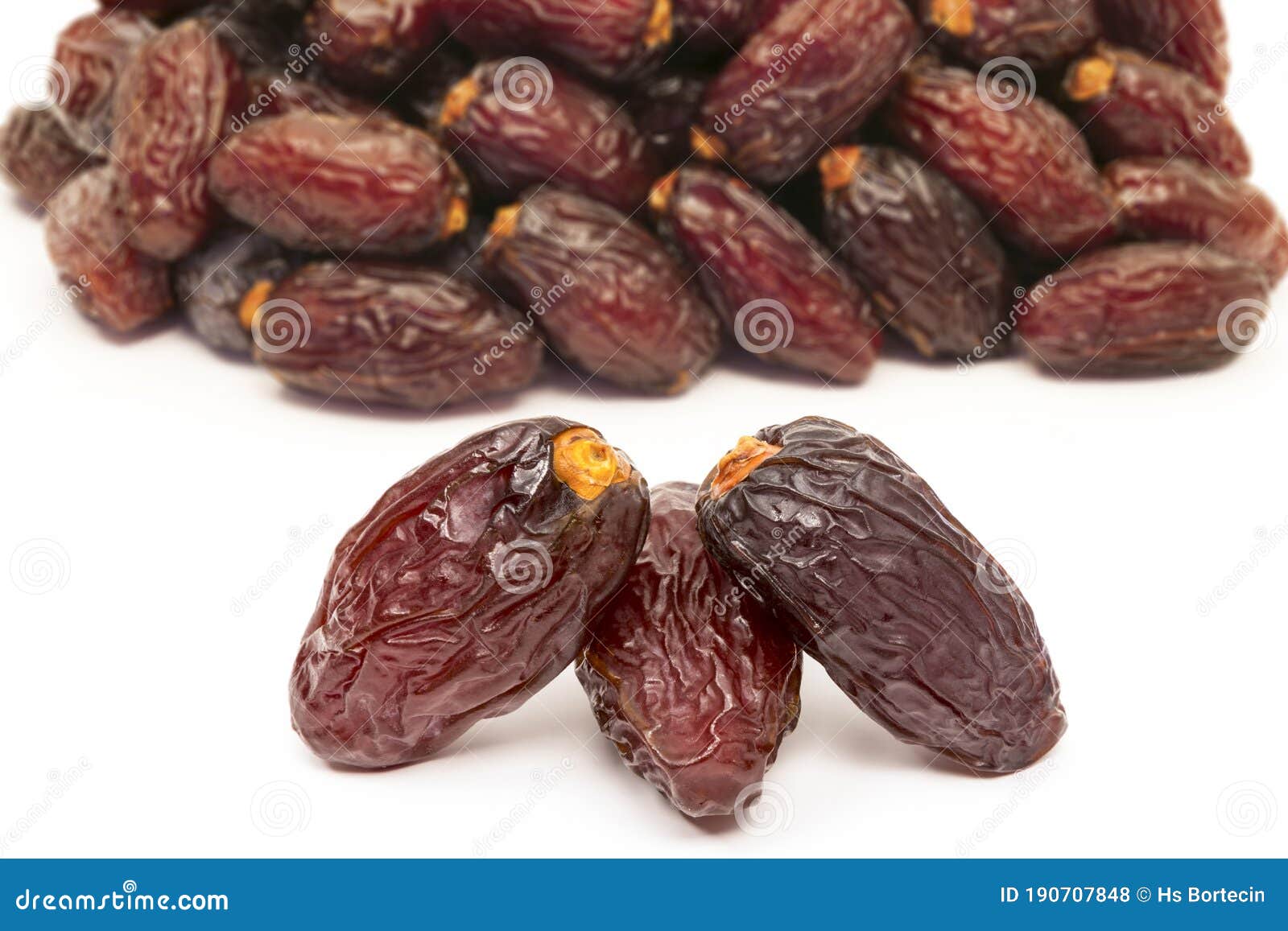 Medjoul Jumbo Dates Are Isolated On The White Stack Background. Royalty ...