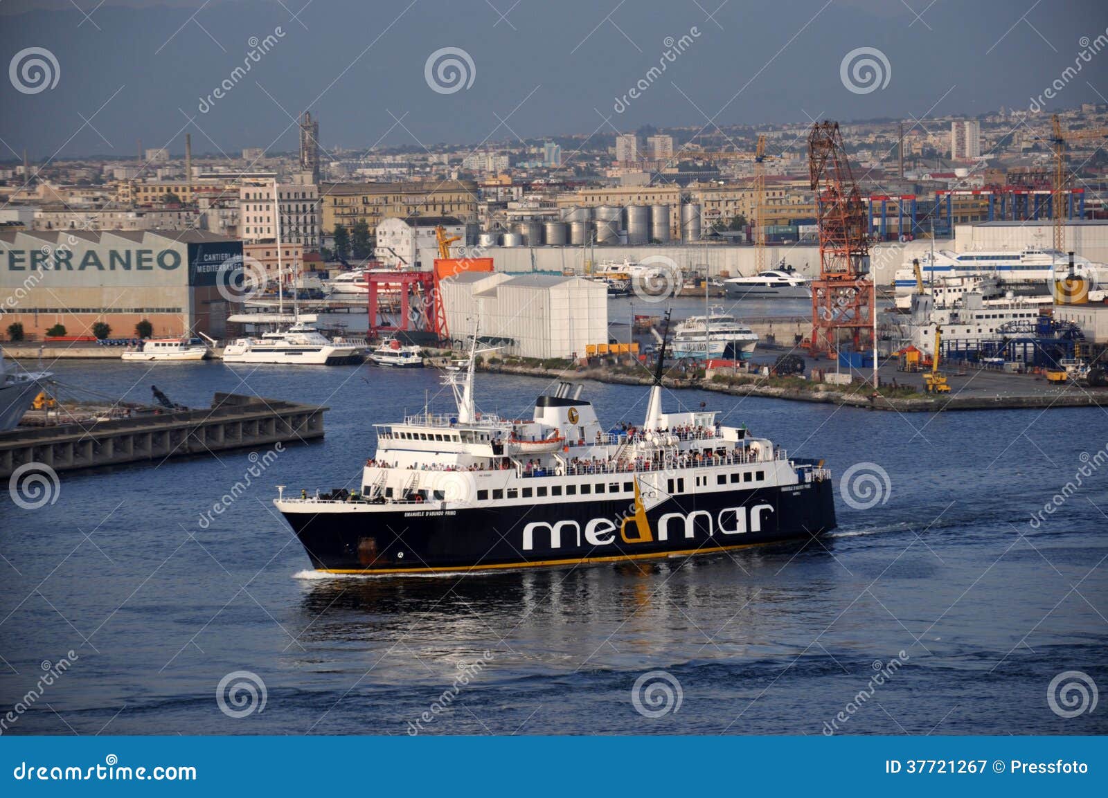 Medmar ferry editorial photography. Image of harbor, lines - 37721267