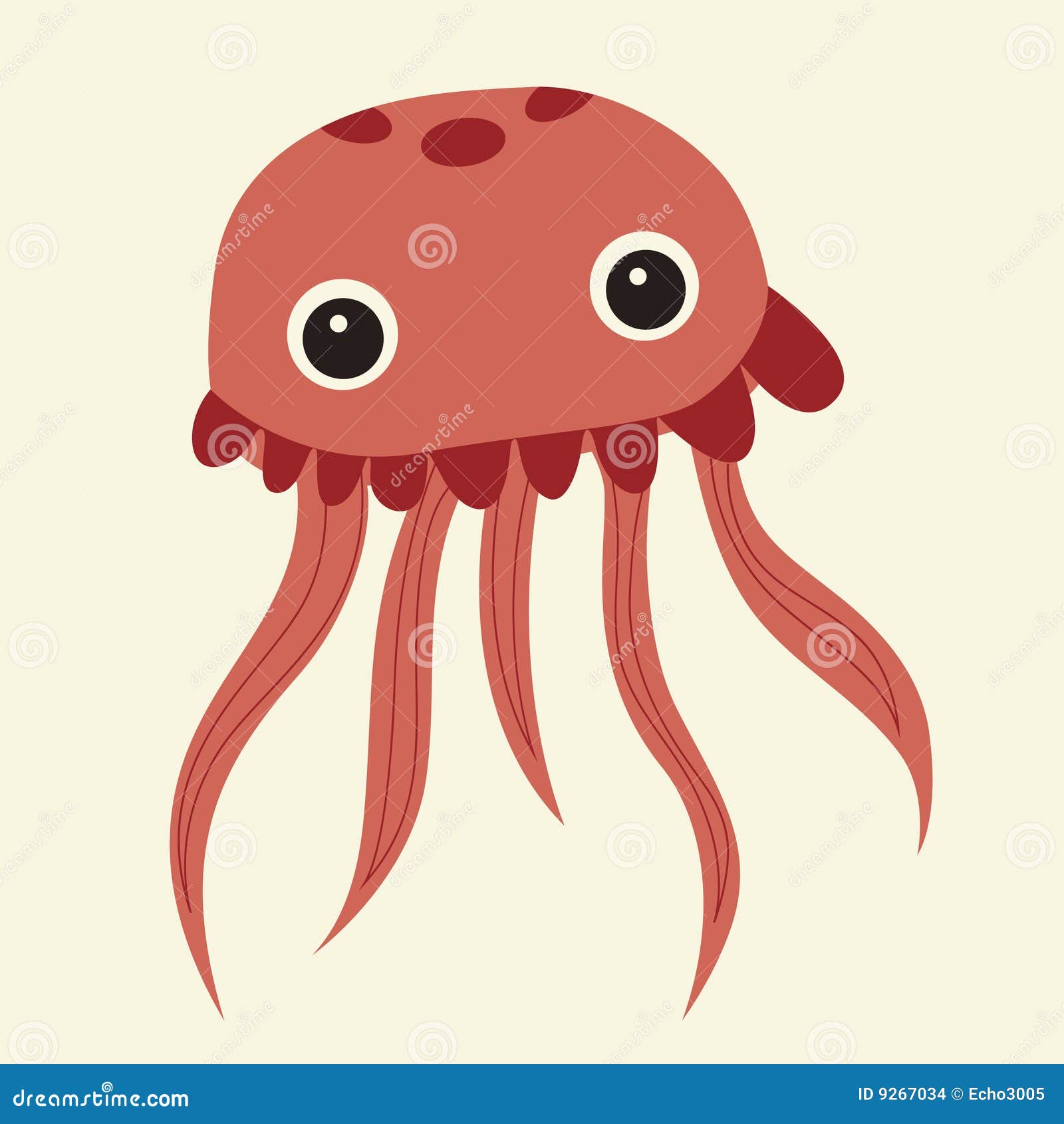 Medusa Cor-de-rosa Bonitos Do Vetor Ilustração do Vetor - Ilustração de ...