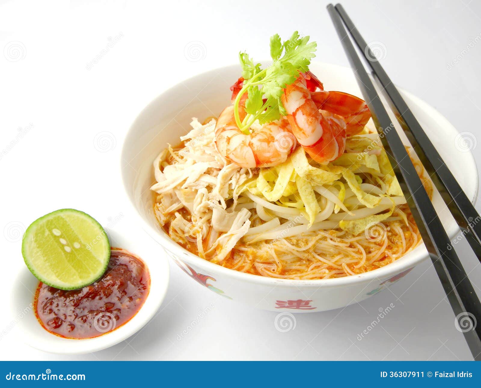 Mee Hoon Curry Laksa imagen de archivo. Imagen de plato - 36307911