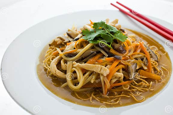 Mee Krob Rad Na stock image. Image of onion, fast, cuisine - 20148267