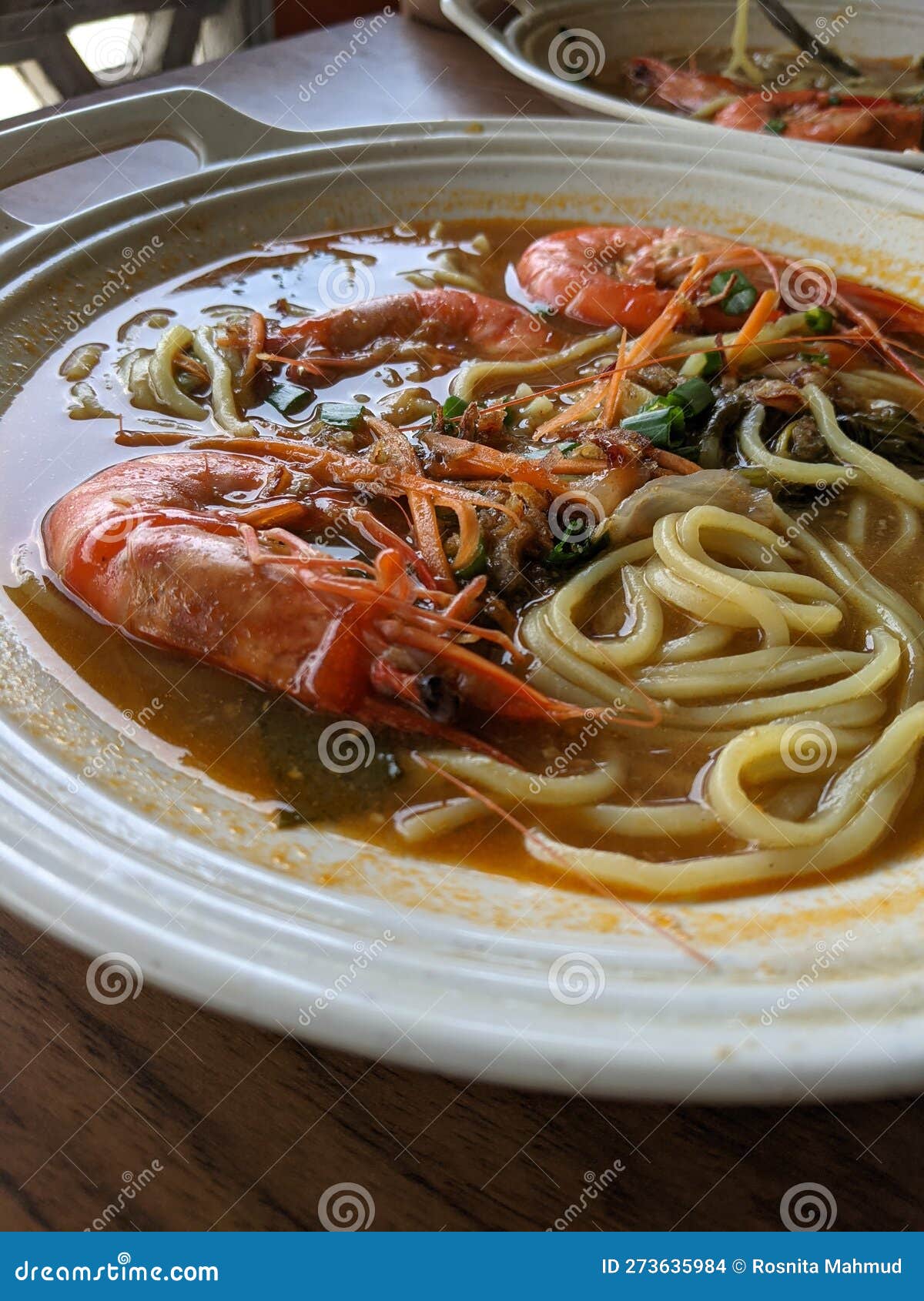 Mee Udang or Fresh Prawn Noodle Stock Photo - Image of fresh, udang ...