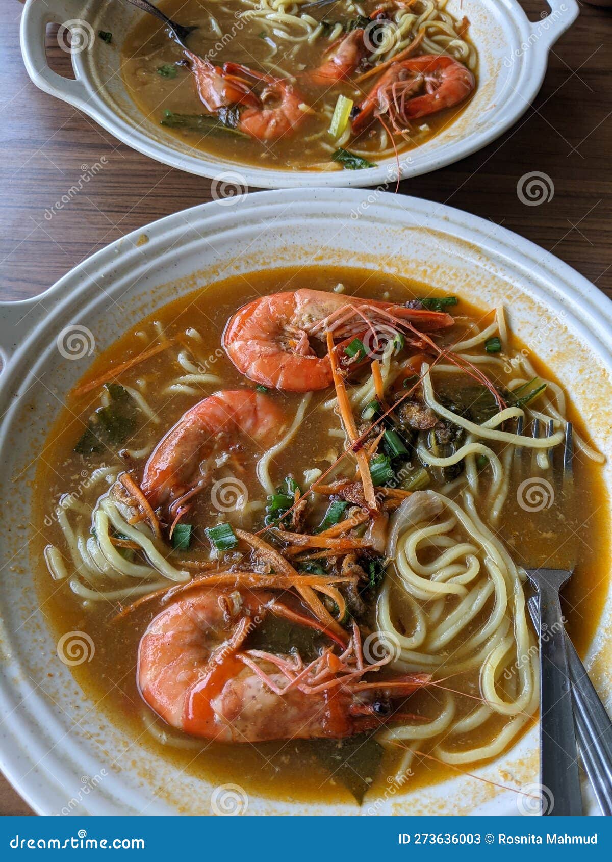 Mee Udang or Fresh Prawn Noodle Stock Image - Image of prawn, noodle ...
