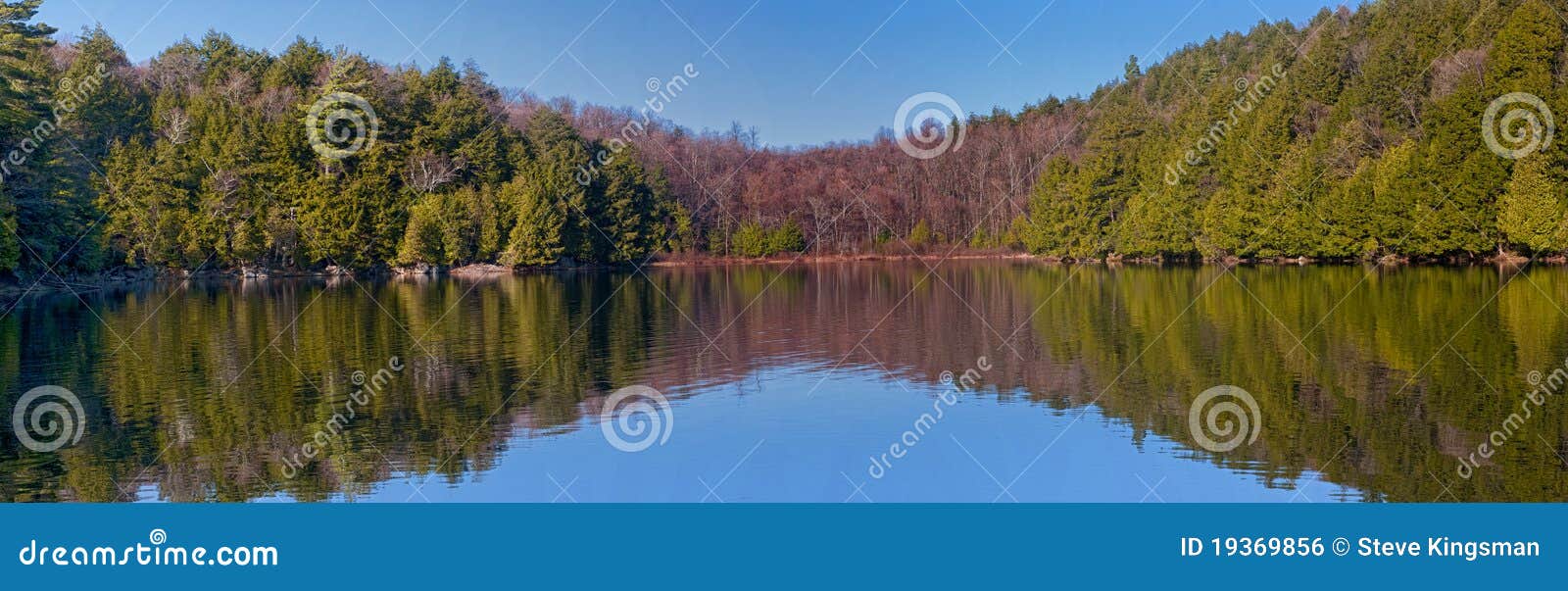 Meech Lake Panoramic stock photo. Image of scenic, park - 19369856