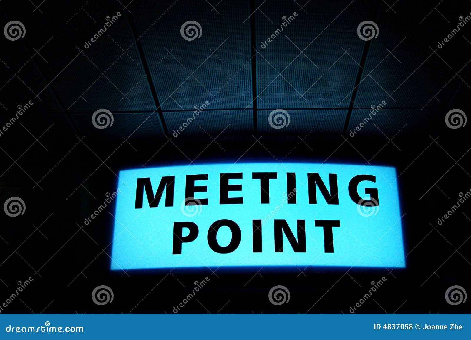 Meeing Point Signboard stock photo. Image of landmarks - 4837058