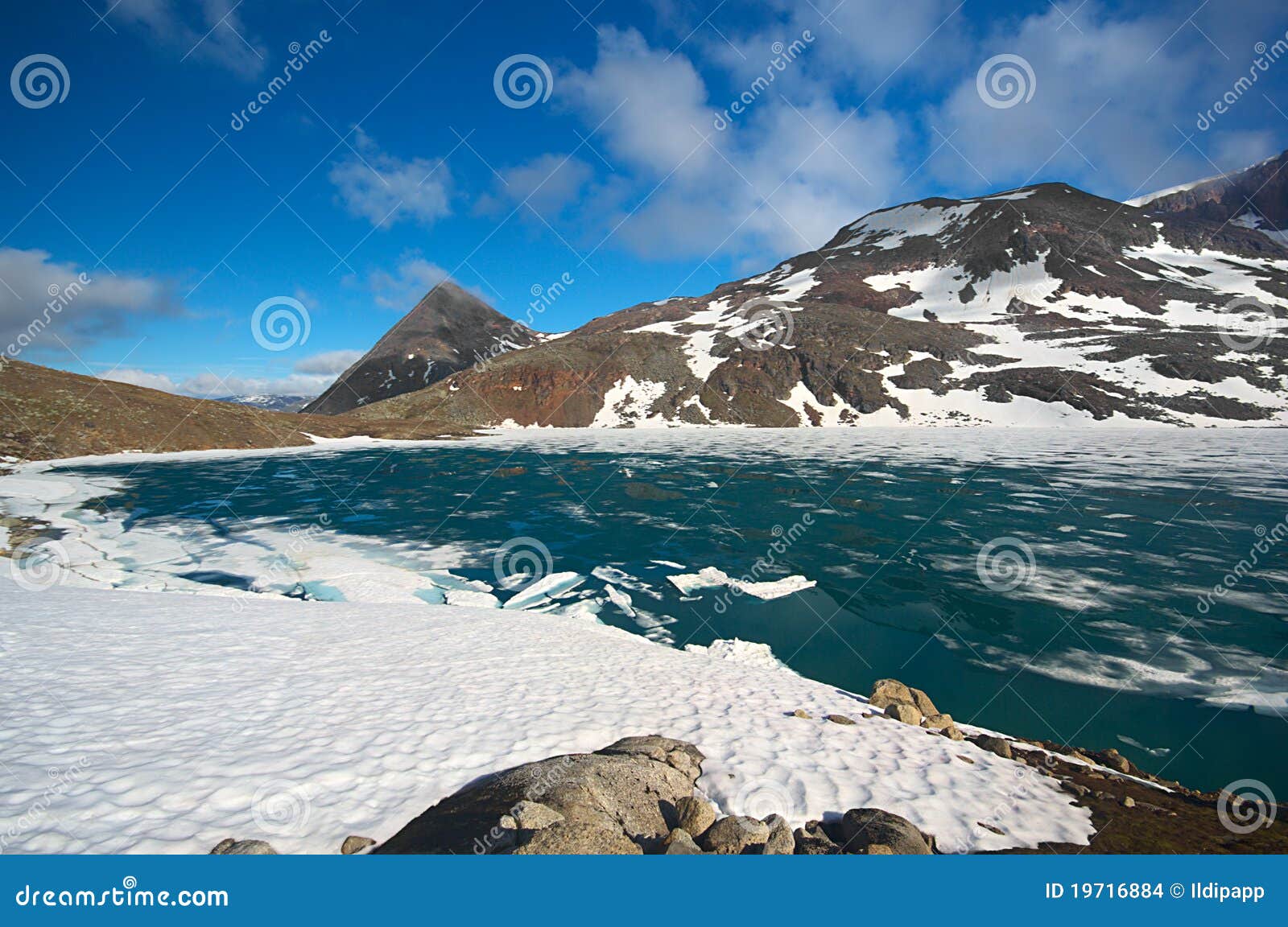 Meer Dat Door Ijs Wordt Behandeld Stock Foto - Image of nadruk, foto ...