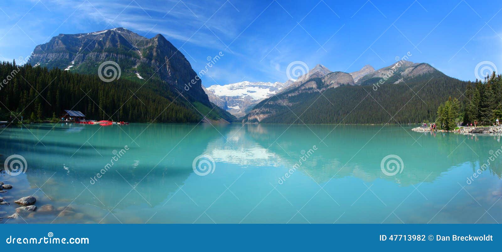 Meer Louise in De Canadese Rotsachtige Bergen Stock Foto - Image of ...