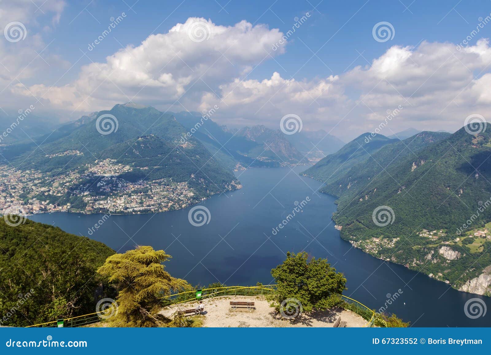 Meer Lugano, Zwitserland stock foto. Image of mening - 67323552