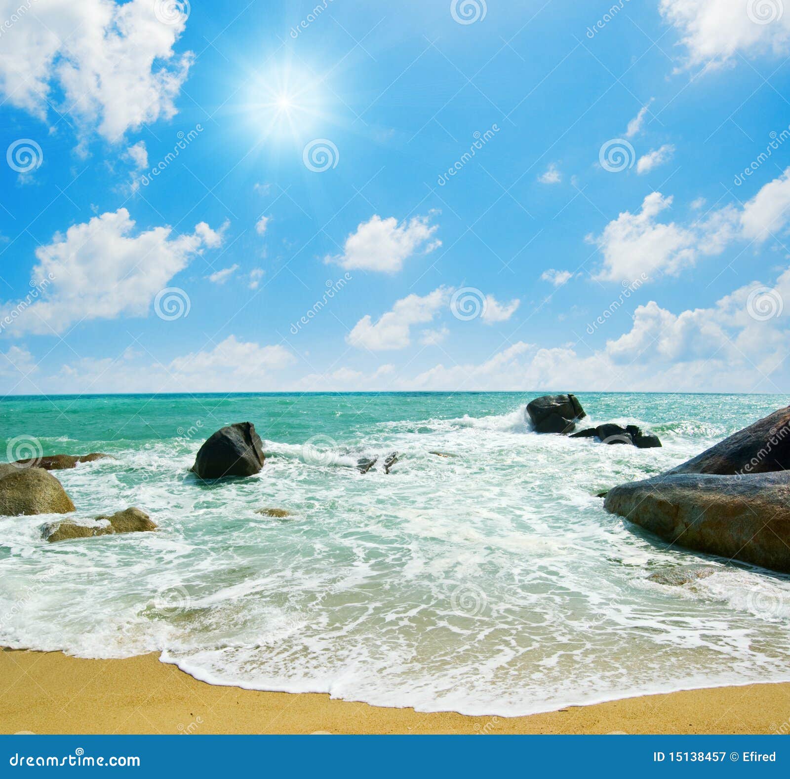 Meerblick stockbild. Bild von rand, meerblick, horizontal - 15138457