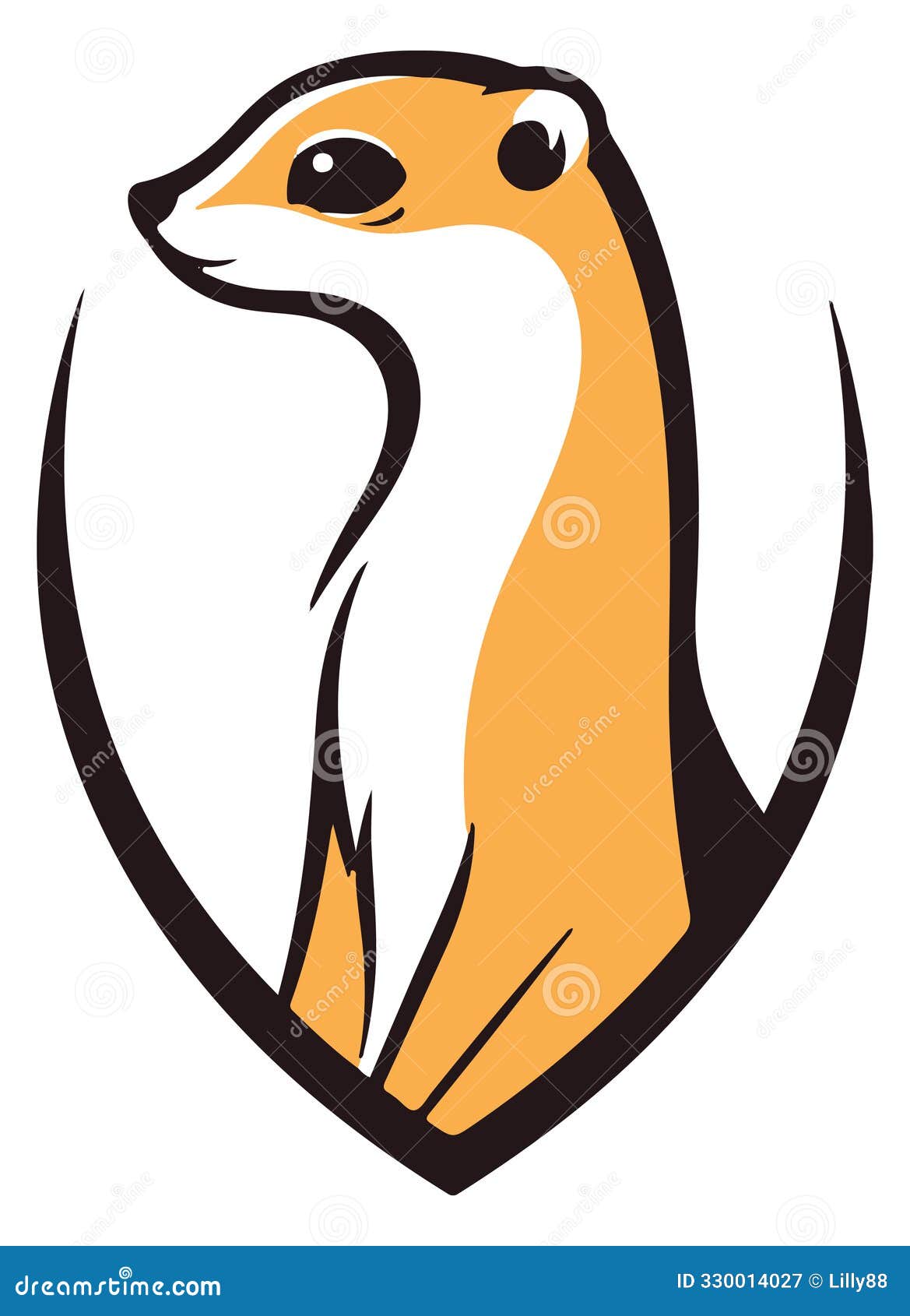 Cute Meerkat Illustration. Meerkat Logo. Animal Icon. Stock ...