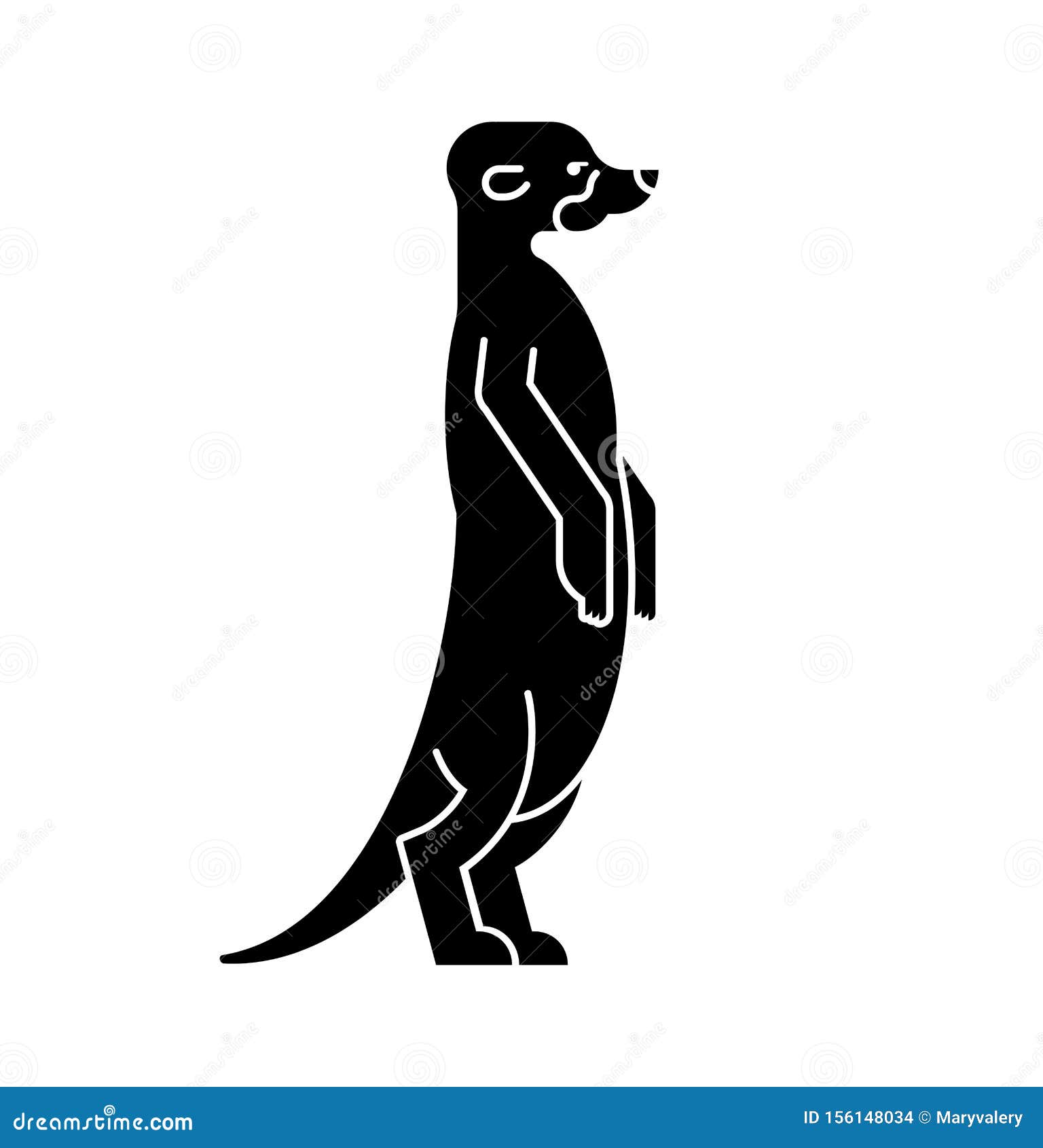Meerkat Icon. Animal Sign, Meerkat Animal, Vector Sketch Illustration ...