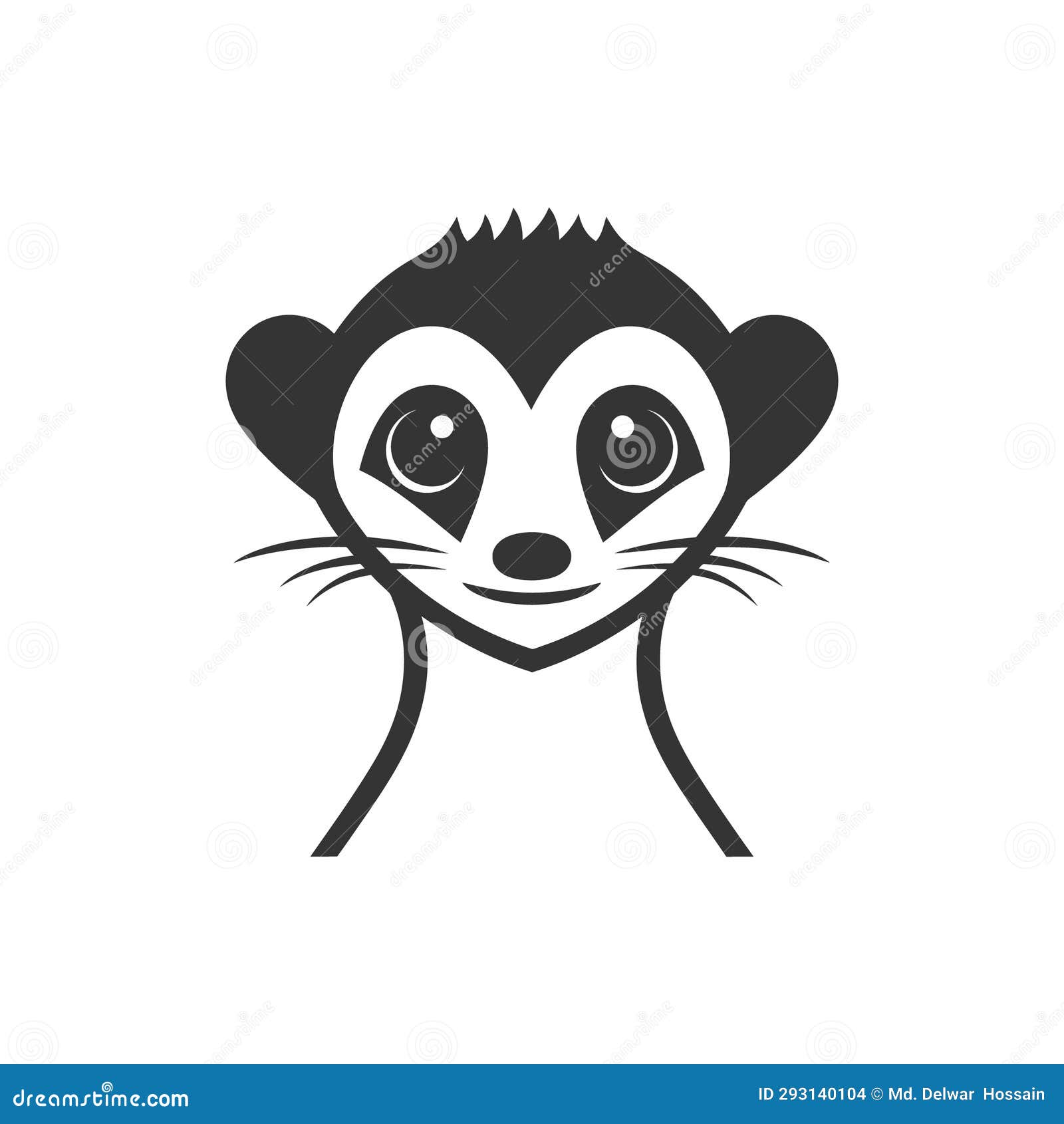 Meerkat icon stock vector. Illustration of icon, wildlife - 293140104