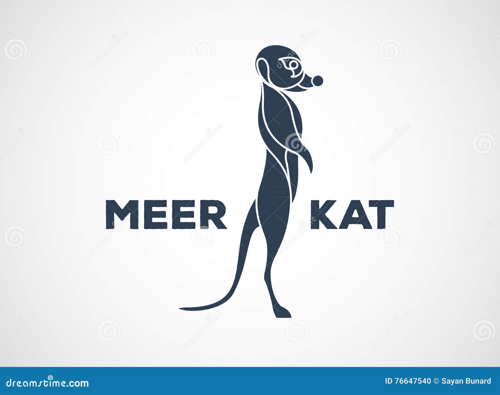 Meerkat logo vector icon stock vector. Illustration of mongoose - 76647540