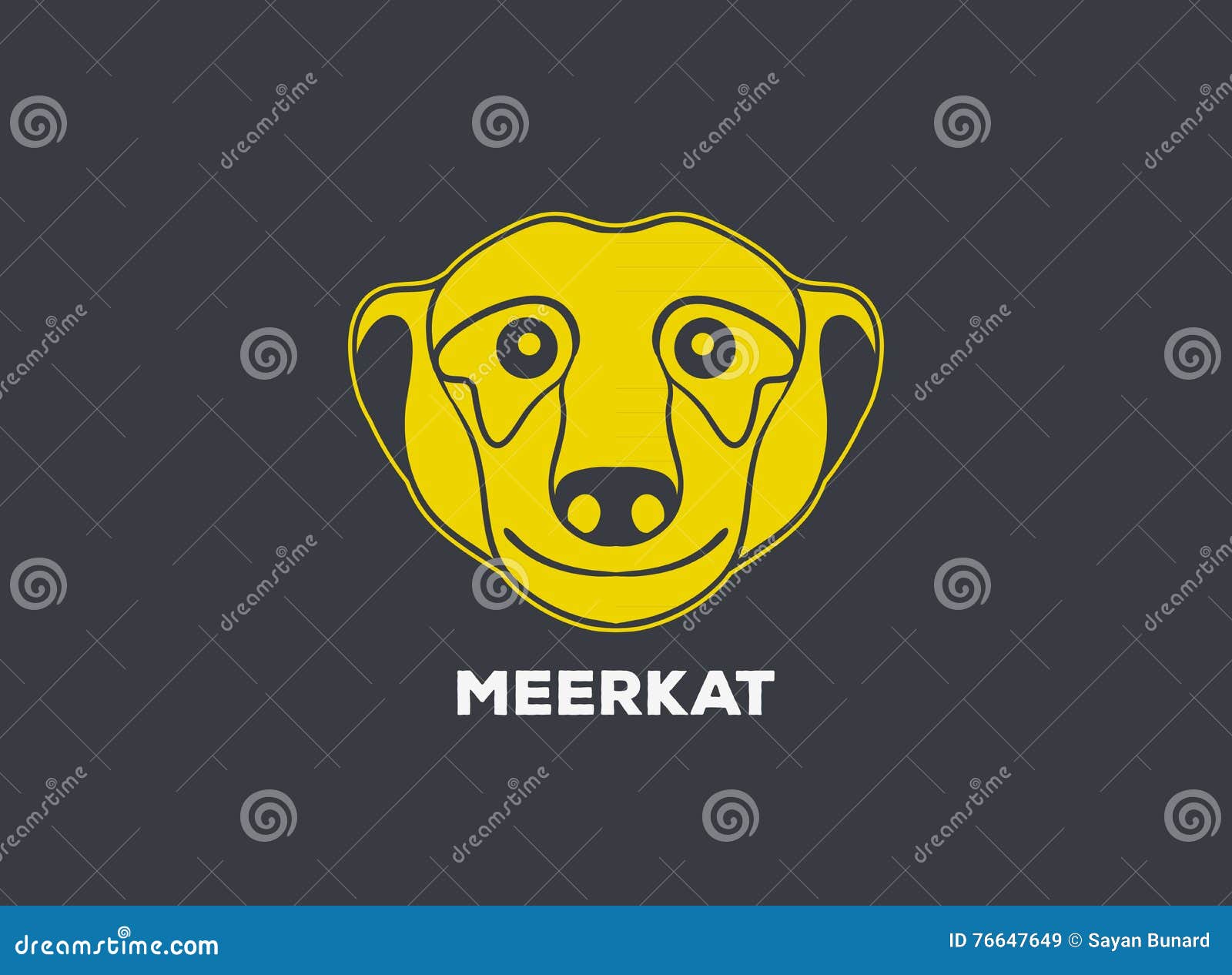 Meerkat logo vector icon stock vector. Illustration of mongoose - 76647649
