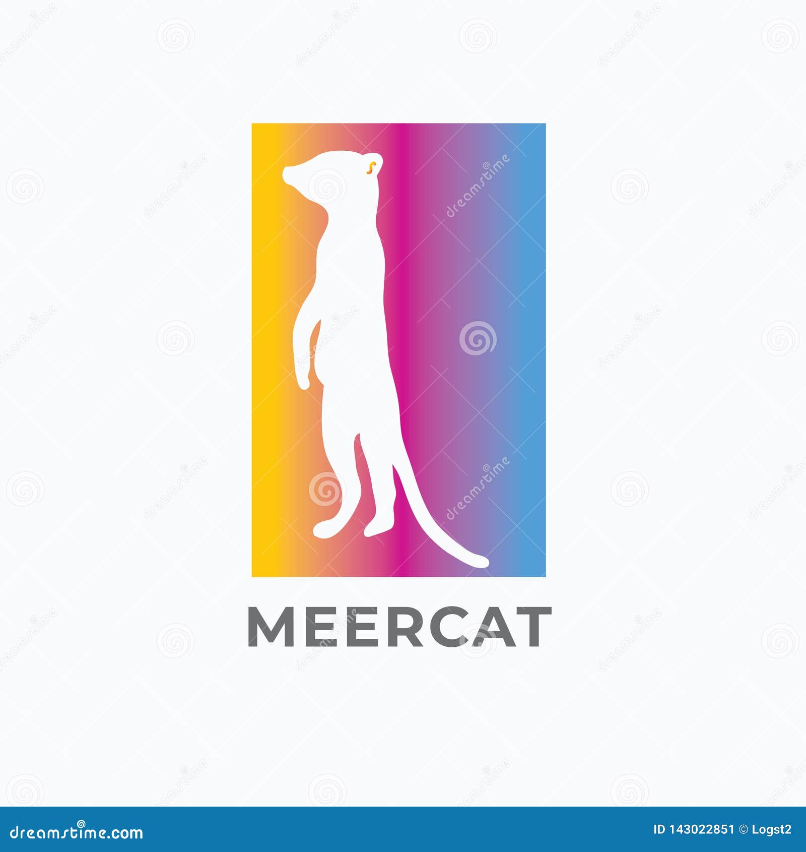 Meerkat vector logo stock vector. Illustration of small - 143022851