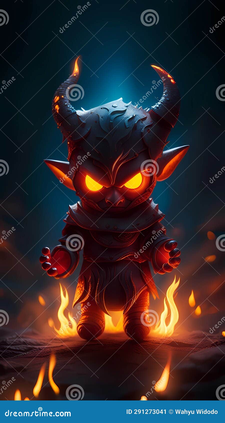 3D Evil Devil Cartoon Character Design Illustration Ai Generated Stock Illustration ...