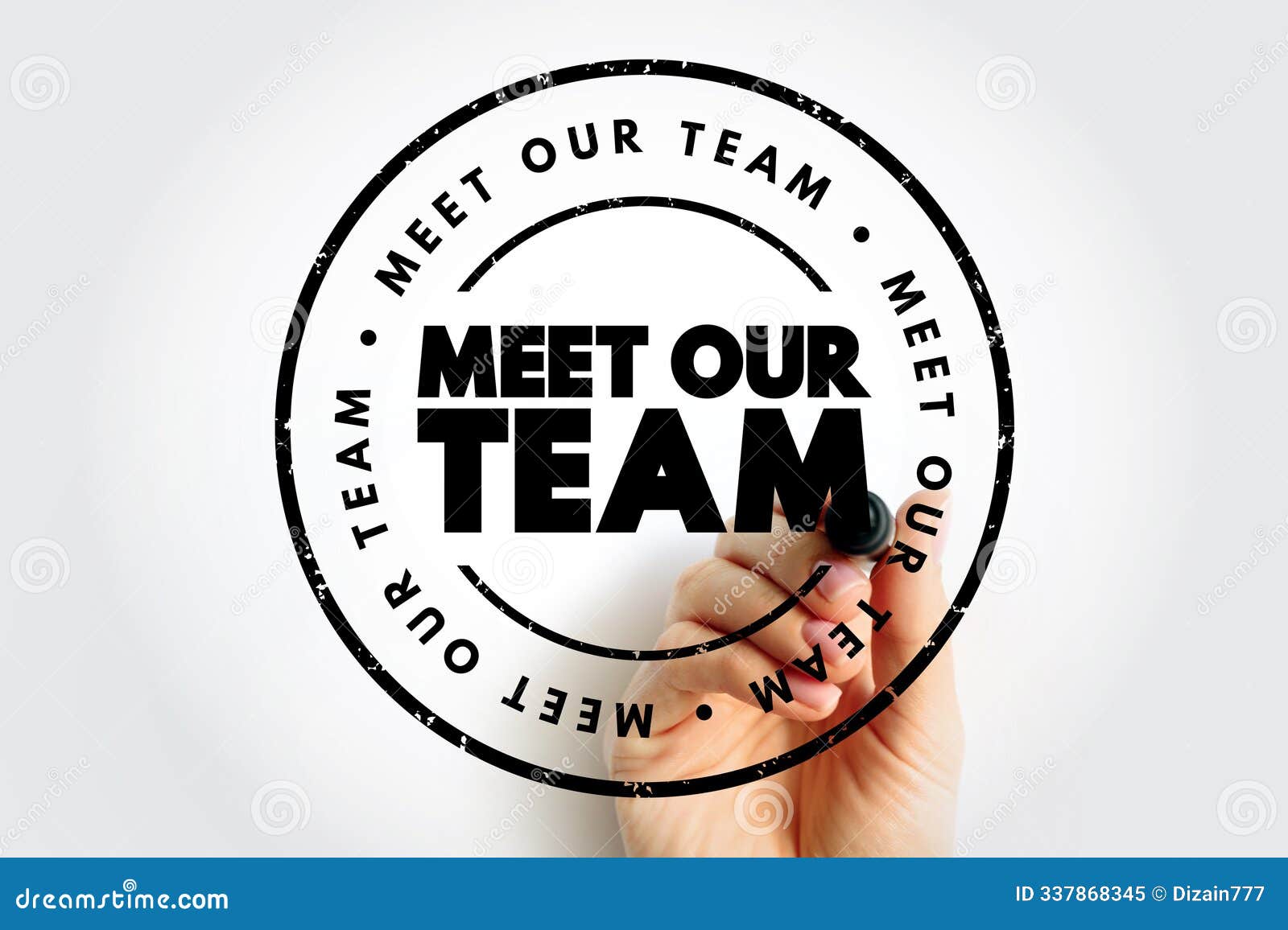 Meet Our Team Text Button On Keyboard, Concept Background Royalty-Free ...