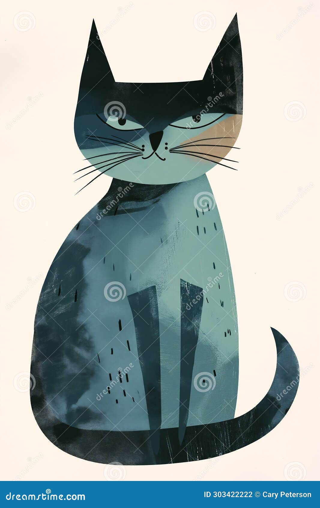 Meet Sergeant Meow: a Grumpy yet Refined Princess on the Table Stock ...